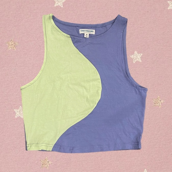Earth Bound | Tops | Nwot Earthbound Yin Yang Style Split Crop Top M ...